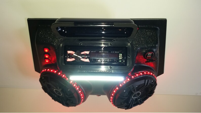 UTV Overhead Stereo Golf Cart Radio Console Tractor 6.5" Kickers ...
