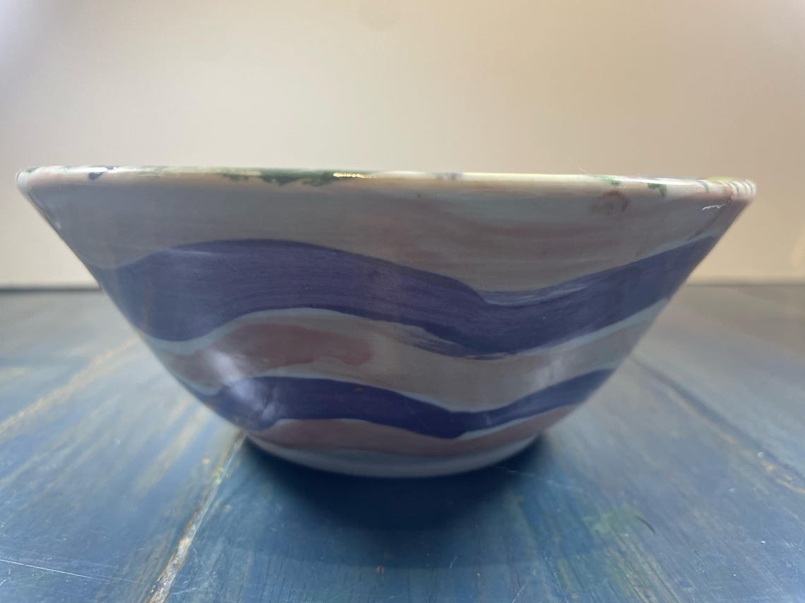 Ceramic Bowl, Lotus Flower Painting, Hand Painted Ceramics, Beautiful ...