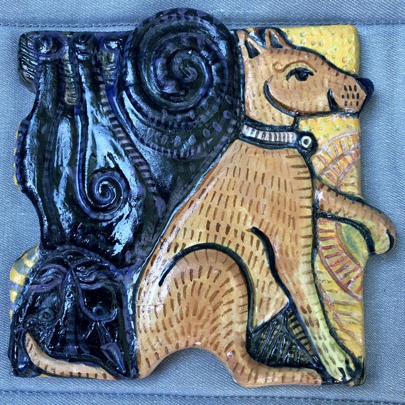 Dog Tile - Etsy