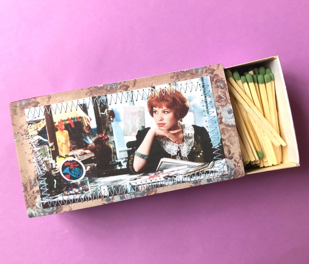 Handmade Matchbox Molly Ringwald Pretty in Pink, Decorative Matches ...