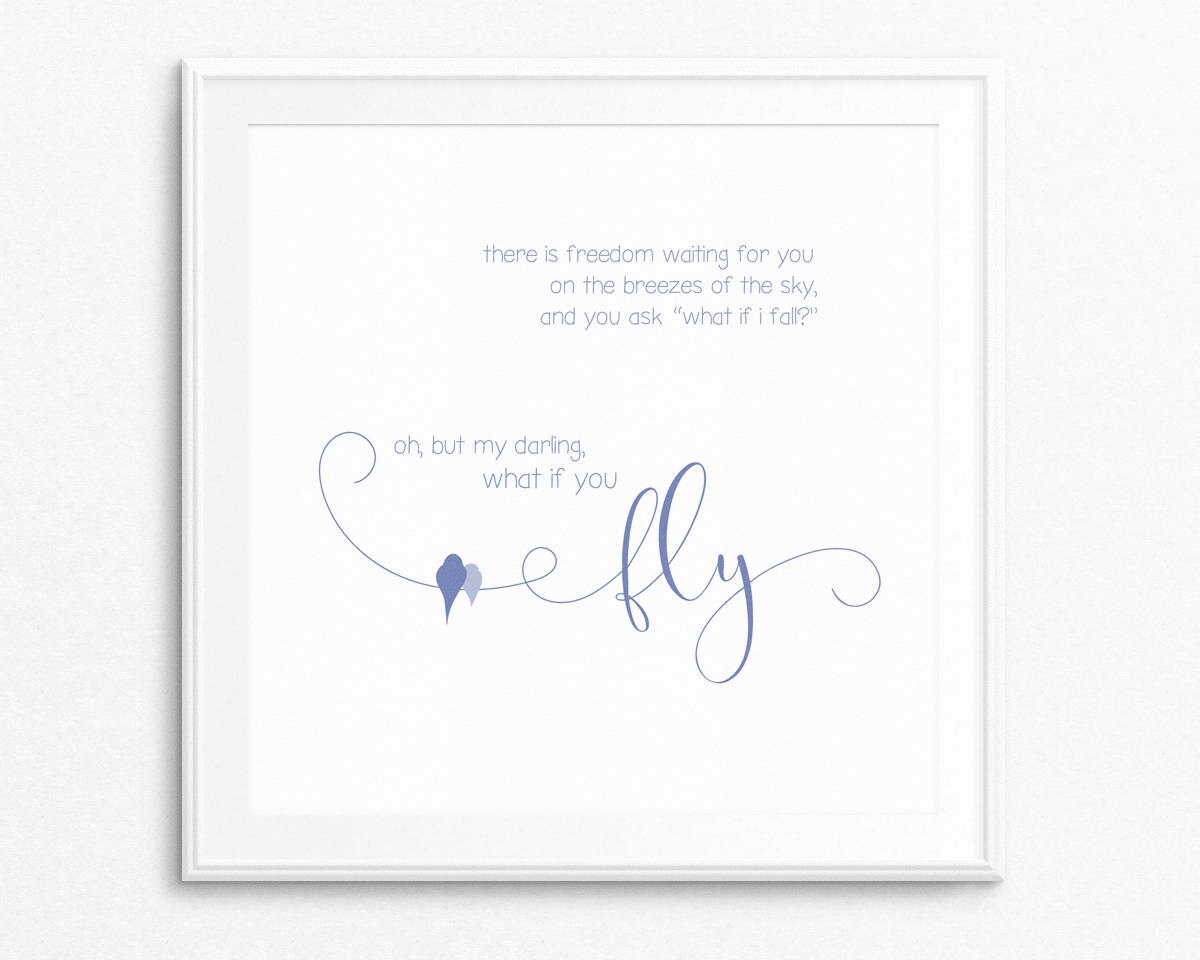 What If You Fly Customized Nursery Print / Oh but My Darling | Etsy