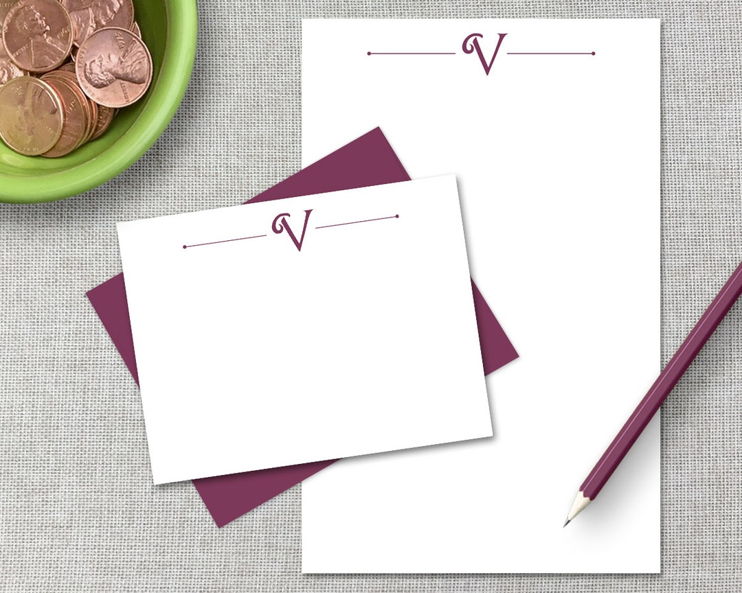 Personalized Notepad Stationery Set / Personalized Stationary Notepad ...