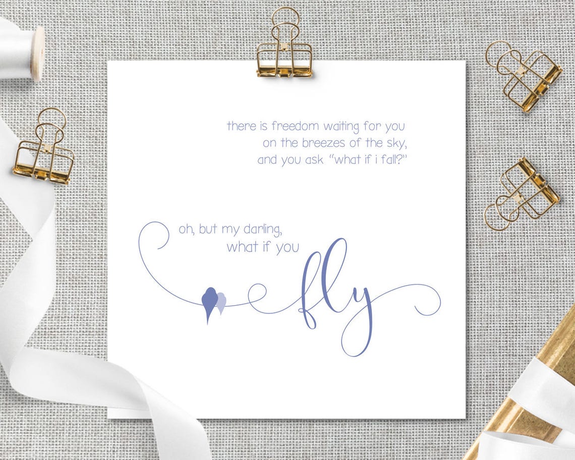 What If You Fly Customized Nursery Print / Oh but My Darling | Etsy