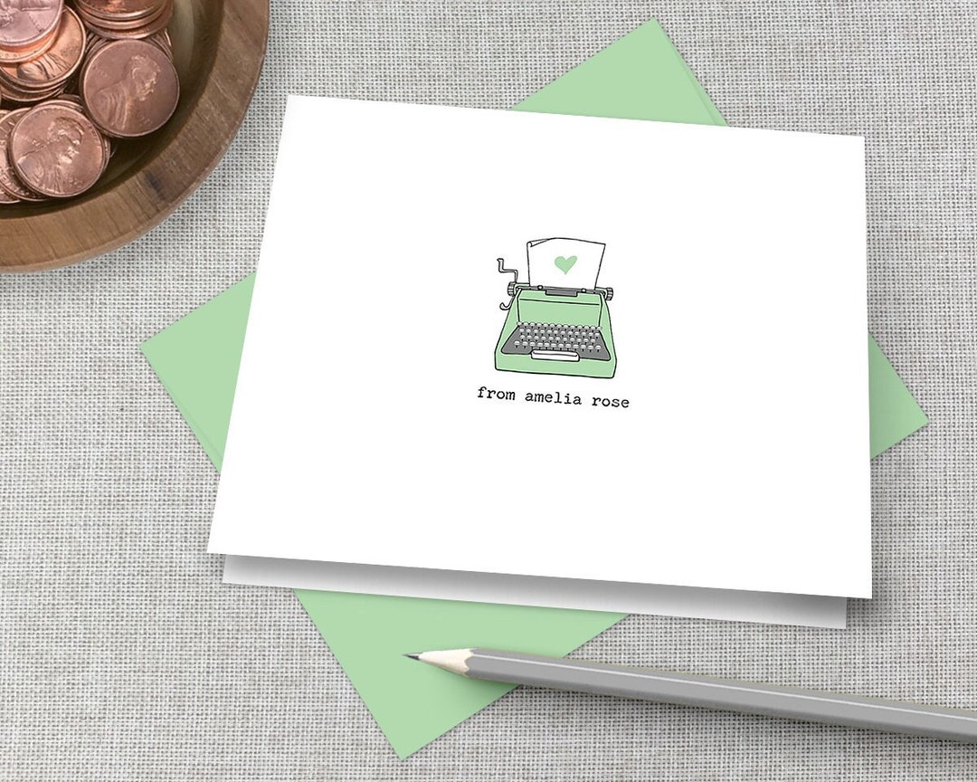 Personalized Stationery / Personalized Typewriter Stationary Set ...