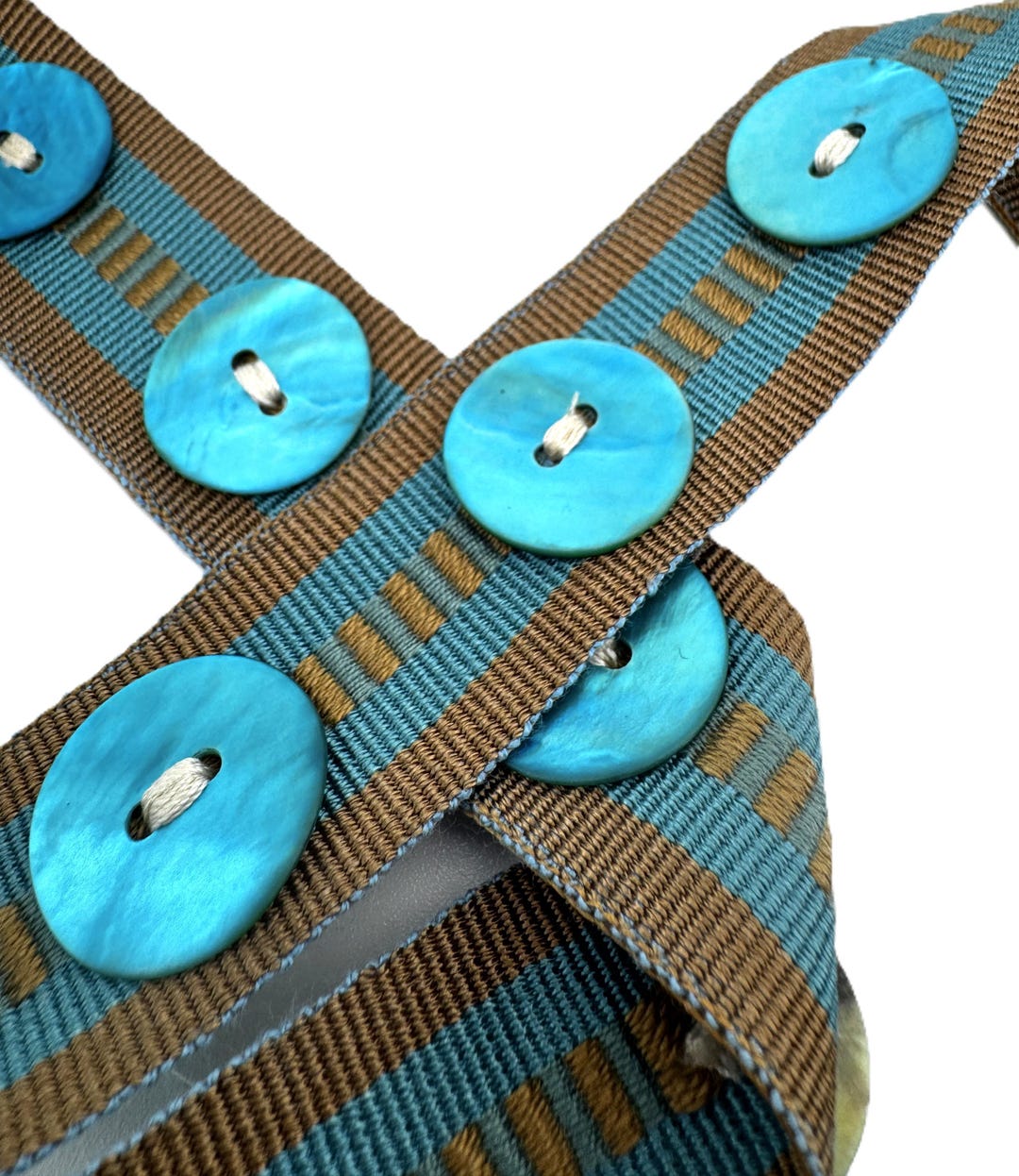 Button Decorated Trim in 6 Colours- Approx 27 X 20mm Buttons per Metre ...