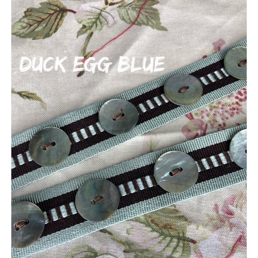 Button Decorated Trim in 6 Colours- Soft Furnishing or Costume ...