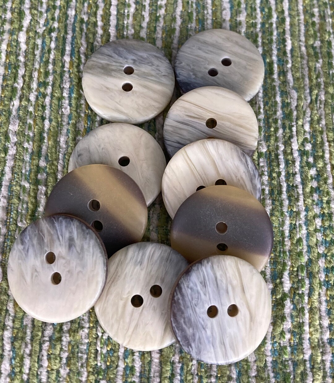 10 Gorgeous Italian 20mm Brown Shaded Buttons - Etsy