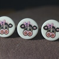 Cow Buttons - Etsy