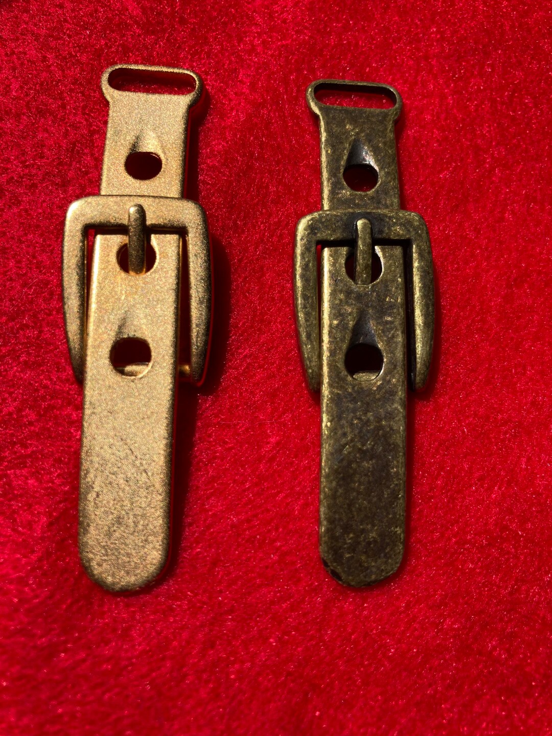 Metal Buckle Fastener - Antique Brass/or Bright Gold 70mm X 15mm Ideal ...