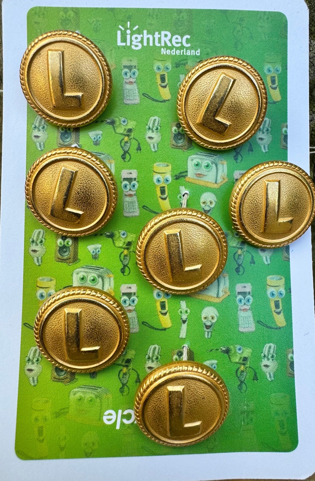 7 Vintage Brass Letter L Buttons - 1970s Metal Shank Buttons - Etsy