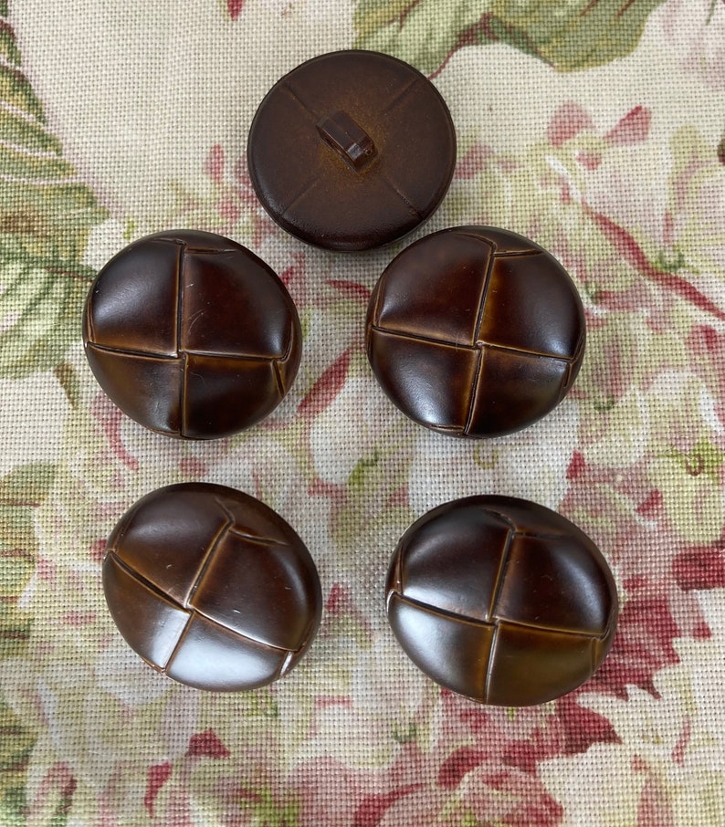 Imitation Brown Leather Italian Coat Buttons in 4 Sizes - Etsy
