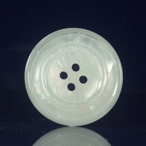 Pearlised White 4 Hole Button in 3 Sizes - Etsy
