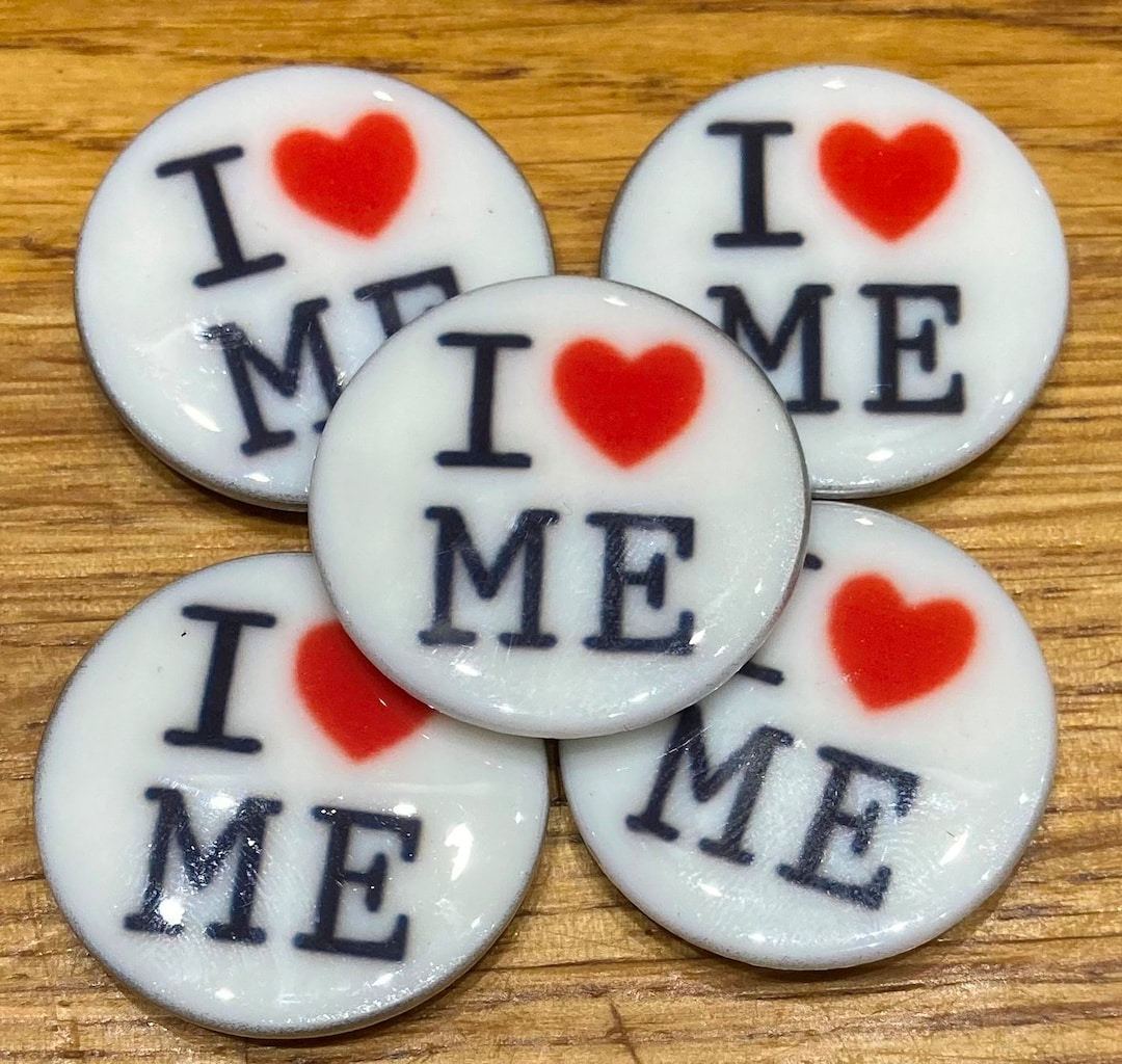 I Love Me Button: 27mm Polyester Sew-through Button - Etsy