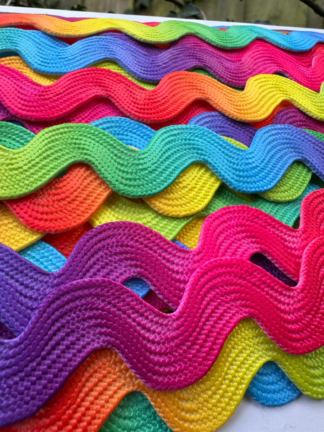 14mm Rainbow Ric Rac - Ricrac Multi-colour Bright Colours - Etsy