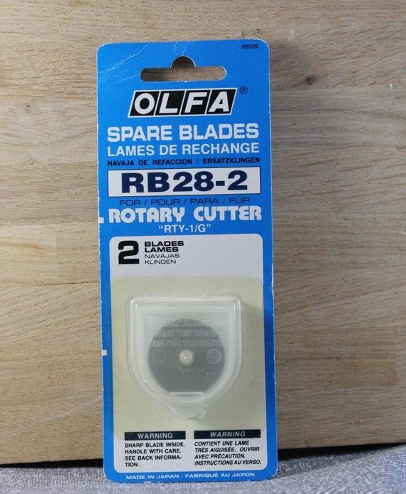 OLFA Rotary Cutter Blades RB28-2 vintage shop item ONLY 1 LEFT Craft Supplies & Tools Sewing ...