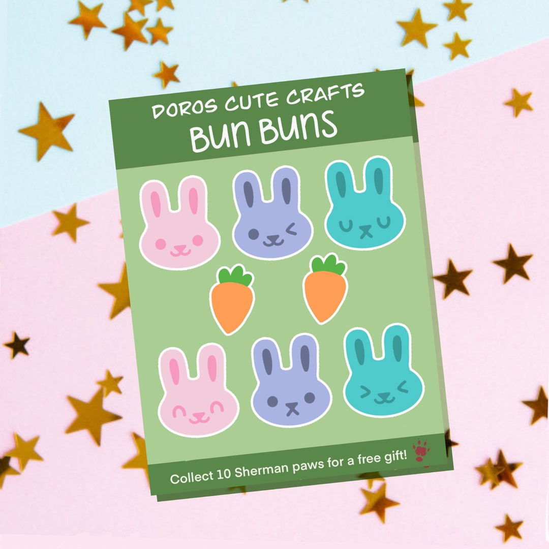 Emoji Bunny Rabbit Planner Stickers for Journal, Cute Craft Decor ...
