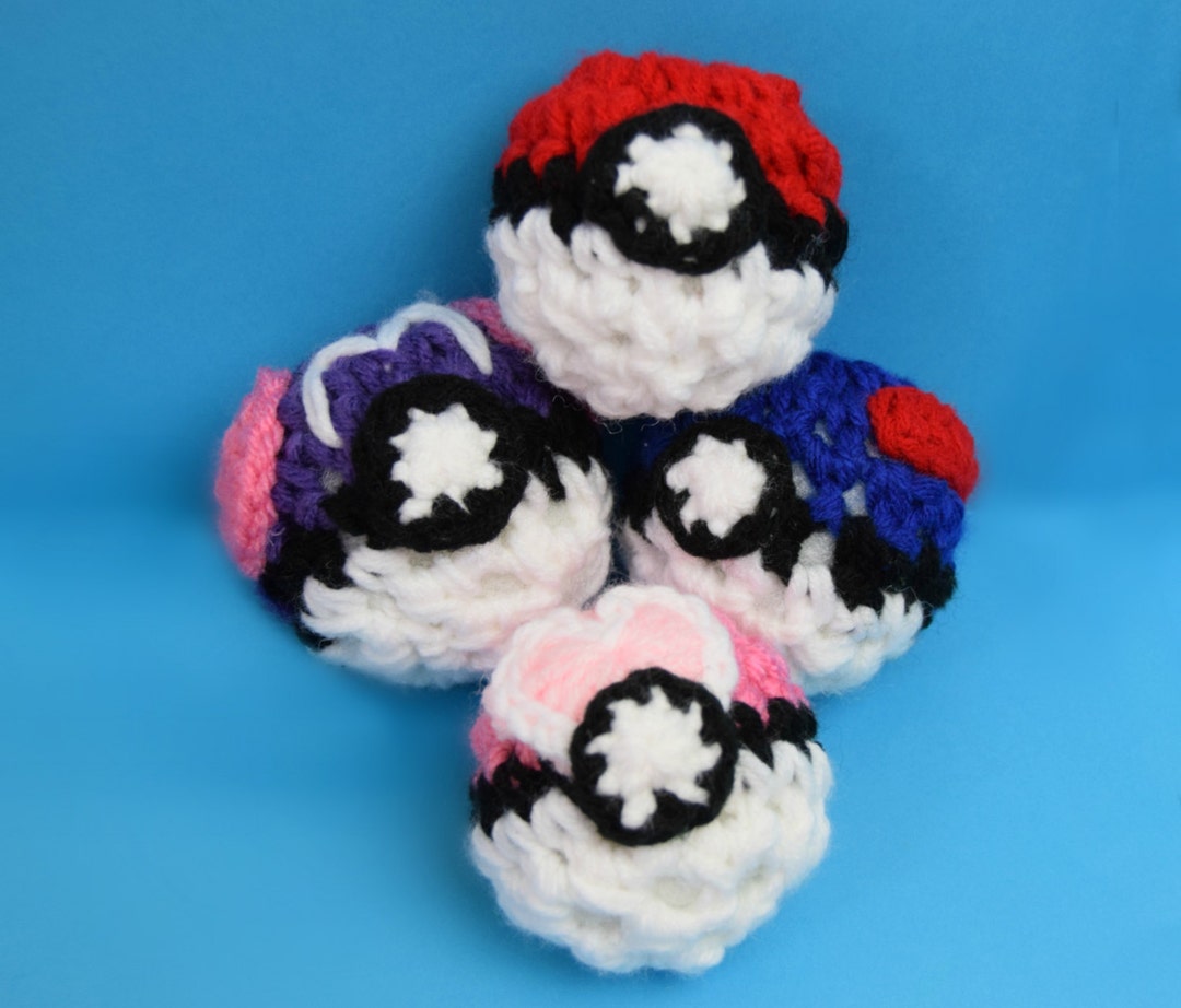 Pokeball Pokemon Crochet Amigurumi Plush - Custom Orders Available ...