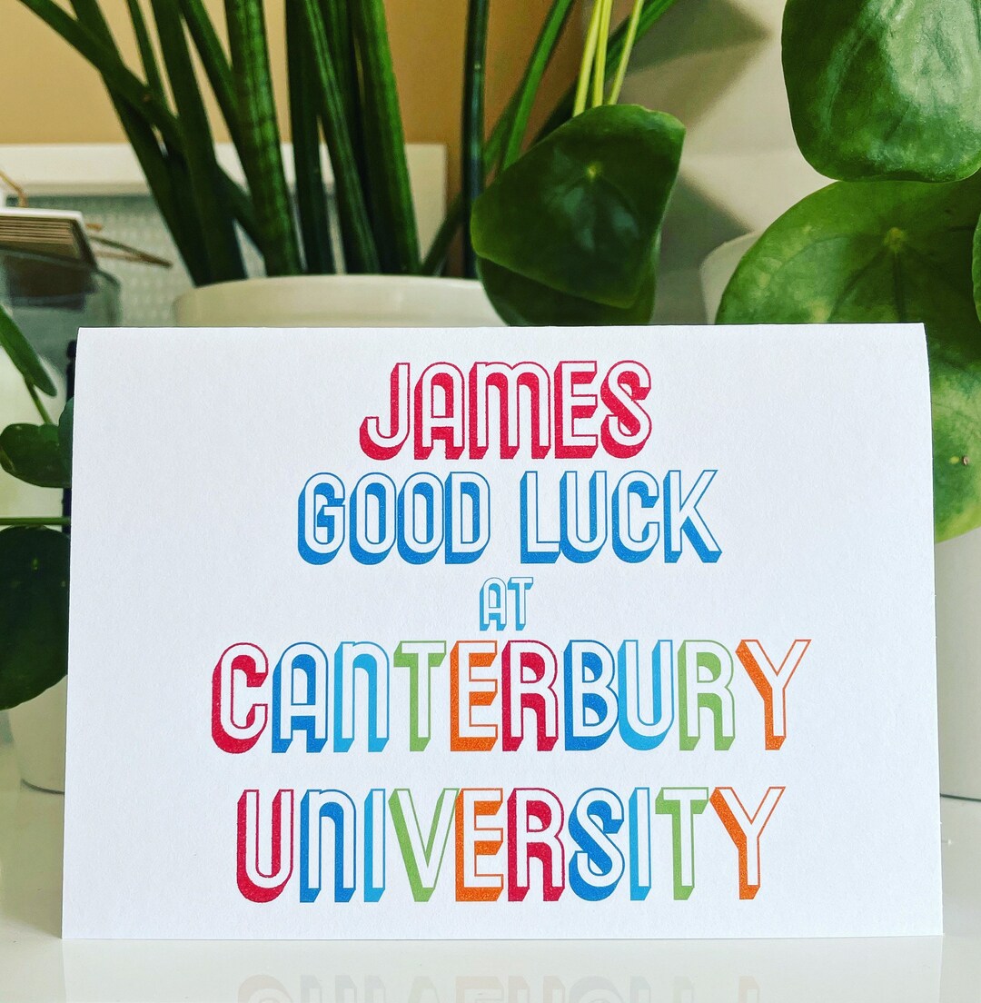 Good Luck at UNIVERSITY! *personalised* - New Beginnings ...