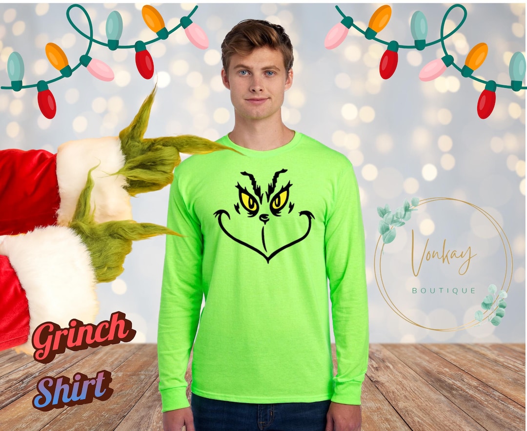 Grinch Neon Green Unisex Heavy Cotton™ T-shirt. - Etsy