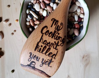 Wood burned spoons | Etsy