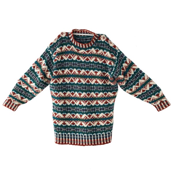 80s Triangle Sweater - Etsy