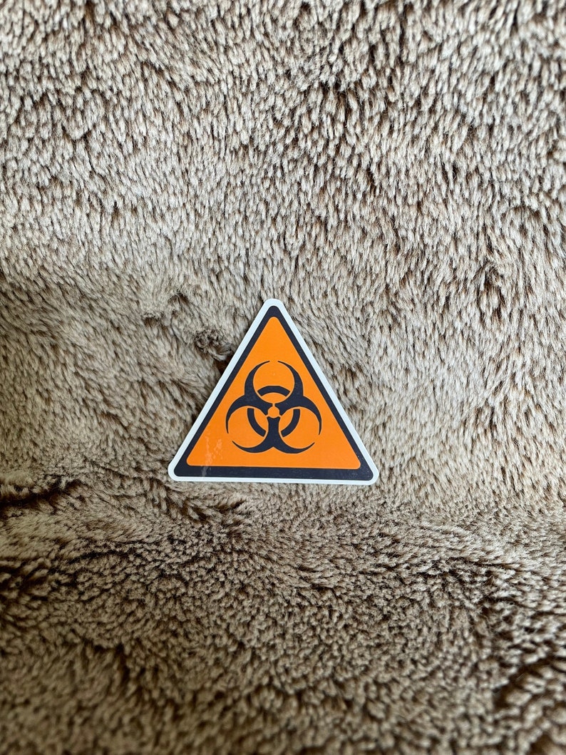 Biohazard Sticker High Quality Vinyl Scratch Resistant, Waterproof, and ...