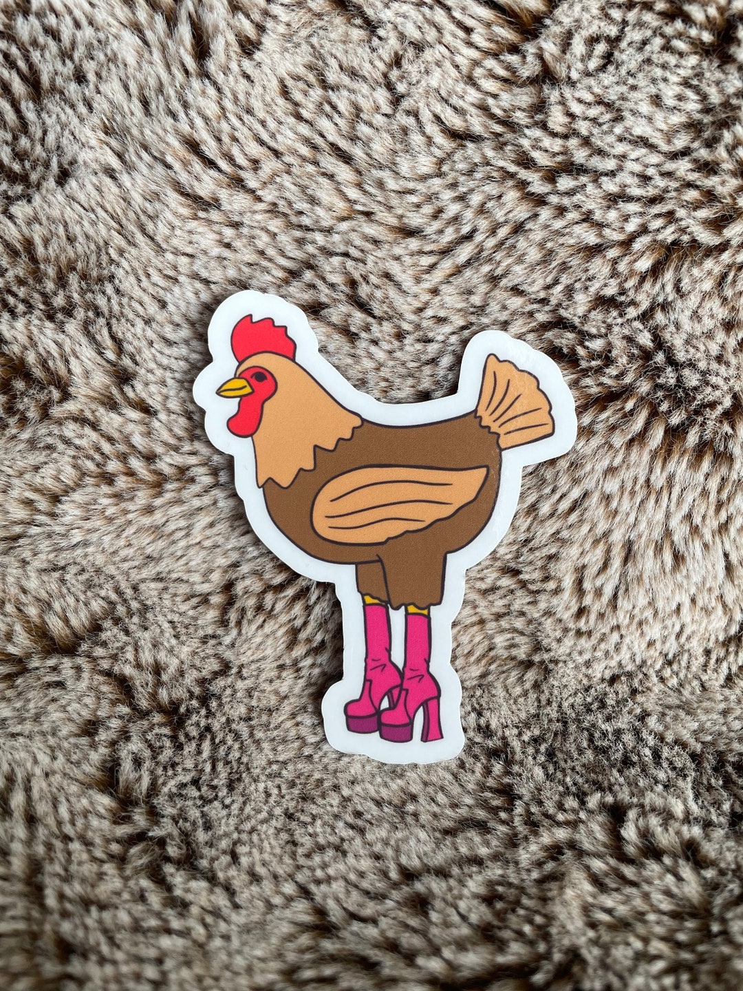 Chic Chicken Sticker | High Quality Vinyl | Scratch Resistant ...