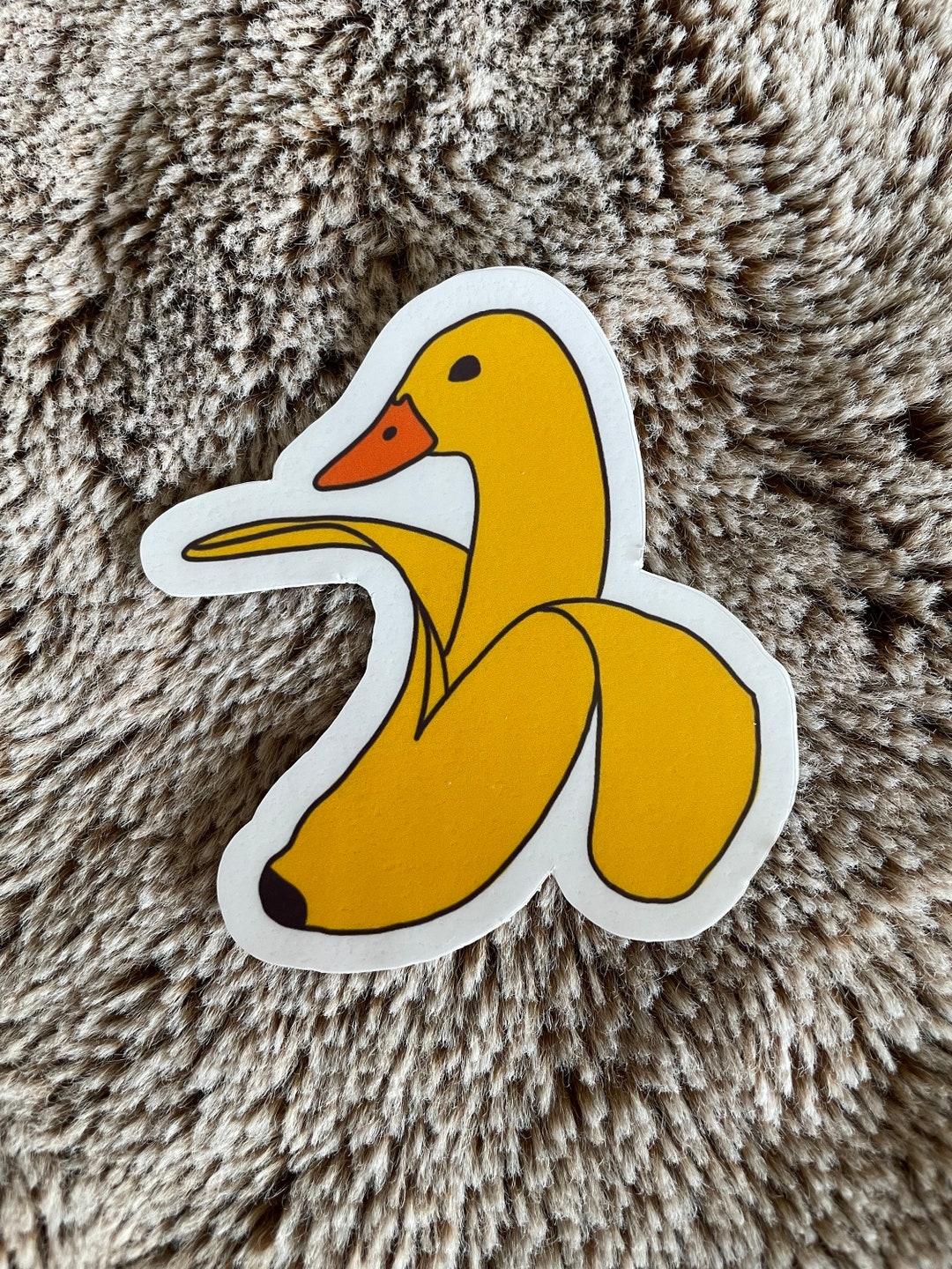 Ducknana Sticker | Vinyl Waterproof and Weatherproof - Etsy