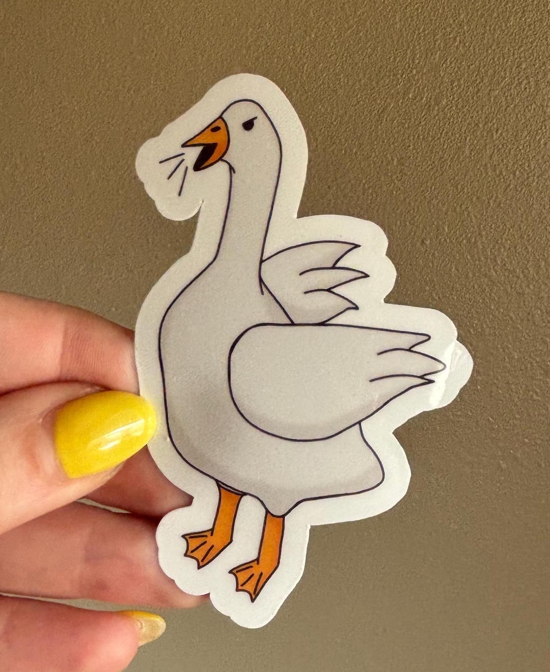 Grumpy Goose Sticker | High Quality Vinyl | Scratch Resistant, Waterproof, and Weatherproof - Etsy