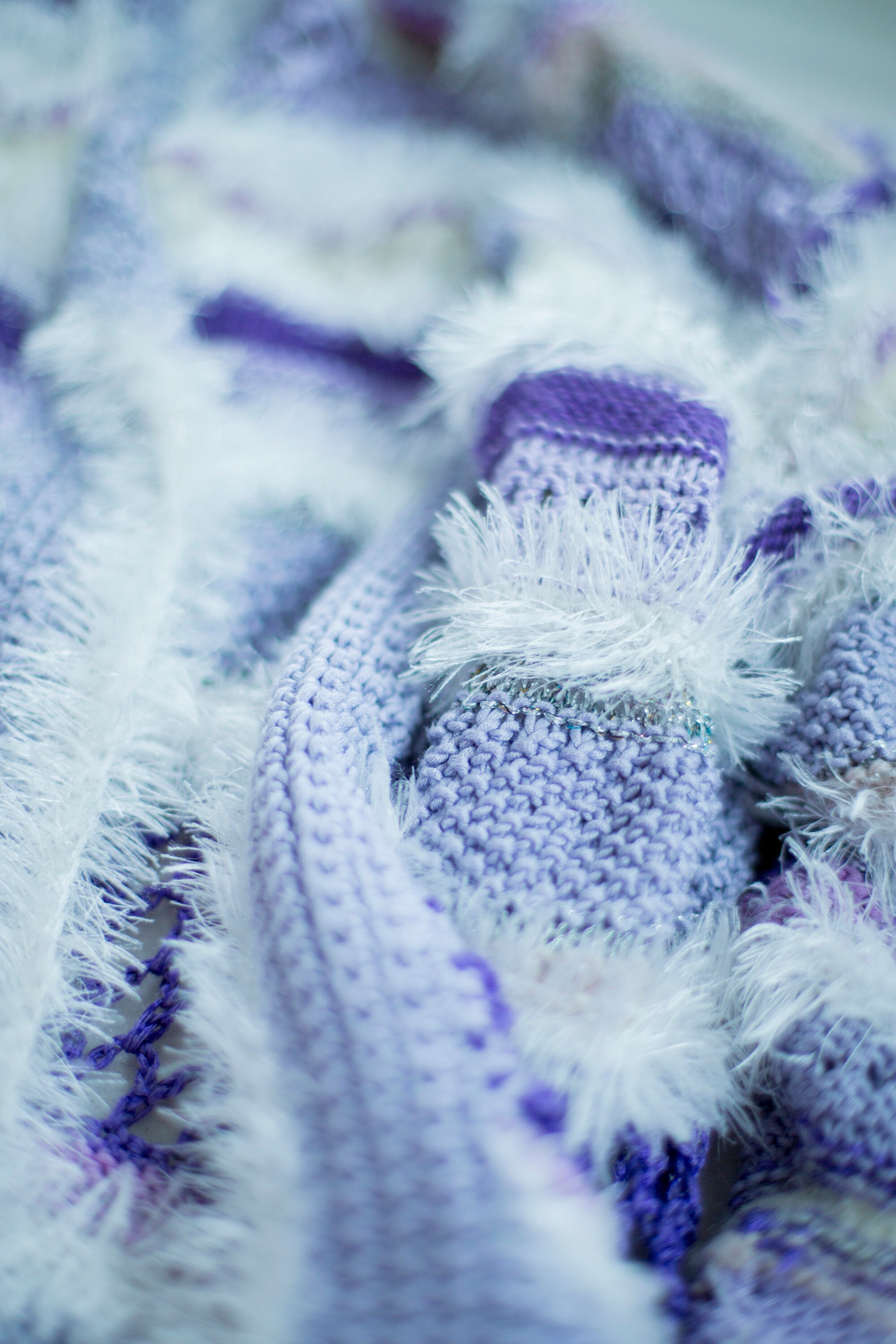 Purple Knitted 80s Extravagant Grandma Rave Cardigan Vintage 90s ...