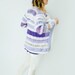 Purple Knitted 80s Extravagant Grandma Rave Cardigan Vintage - Etsy