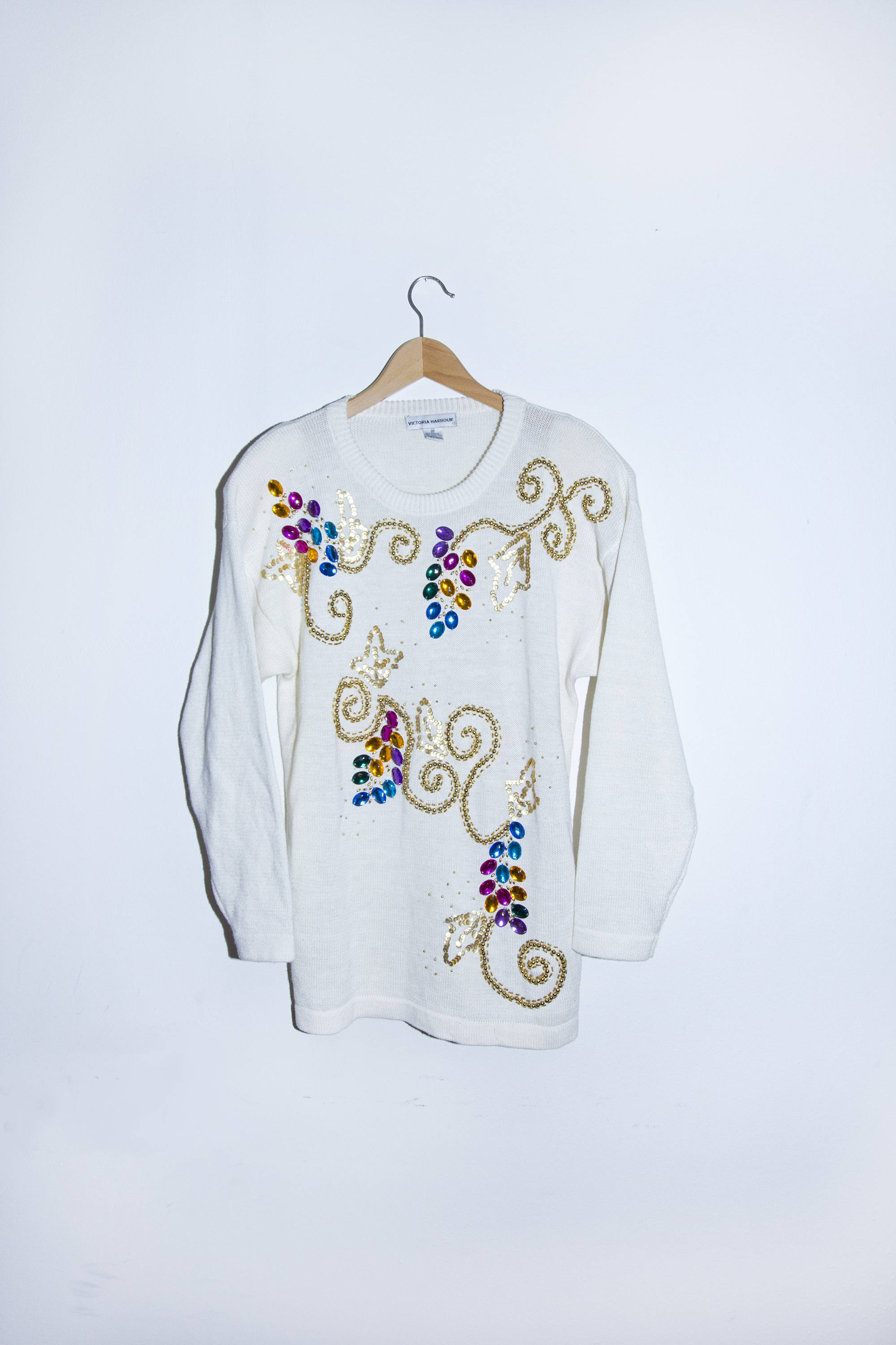 80s Stone Glamour Bling Bling Pimp Glittery Knitted Shirt Evening ...