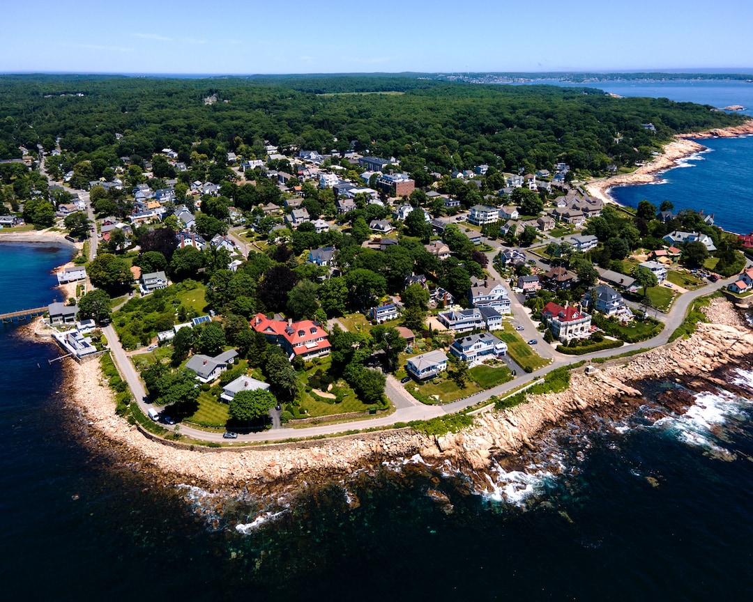 Magnolia Coast Gloucester Massachusetts 16" X 20" Frameable Aerial ...