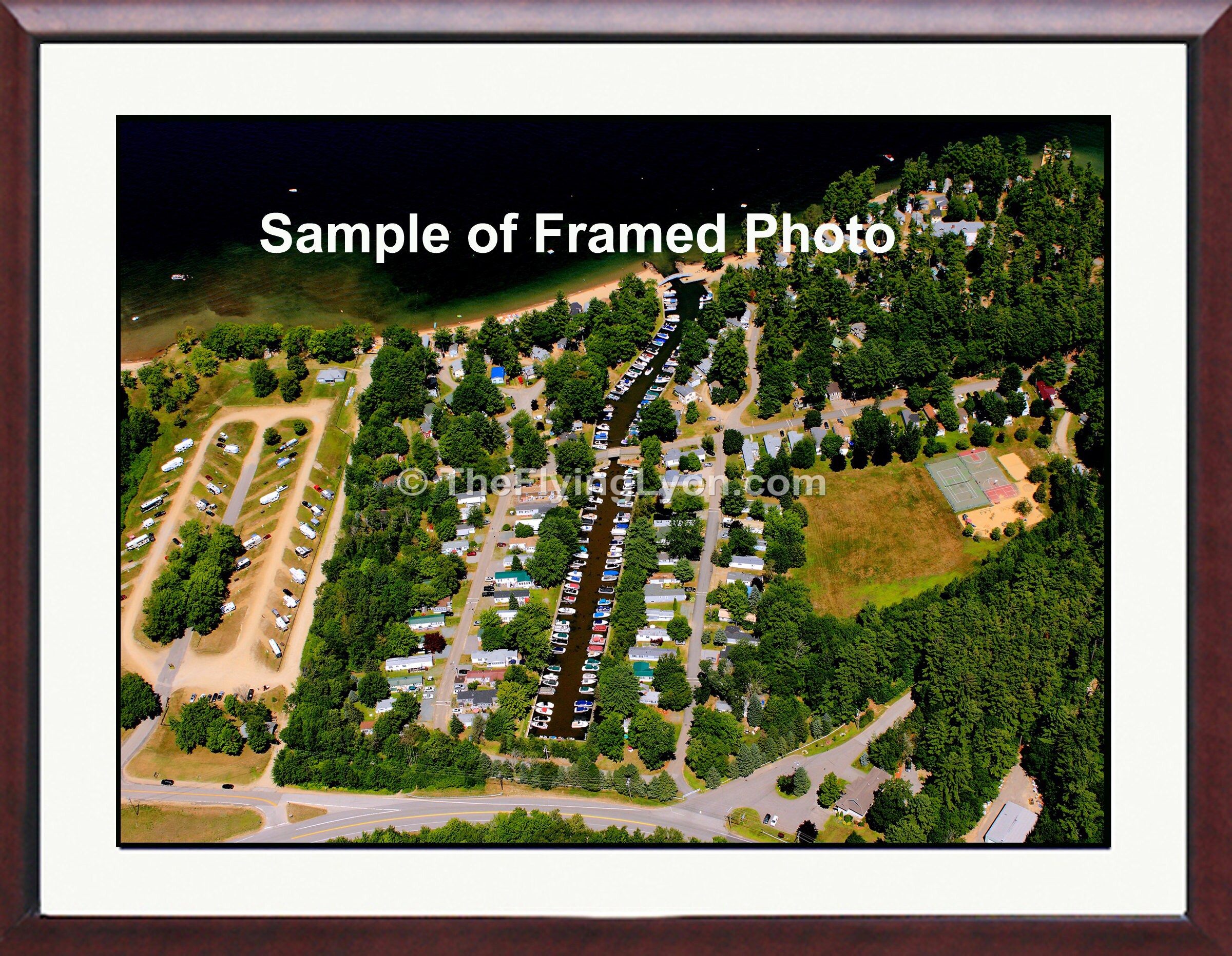 Gilford, Lake Shore Park Lake Winnipesaukee NH 16 X 20 Frameable Aerial ...