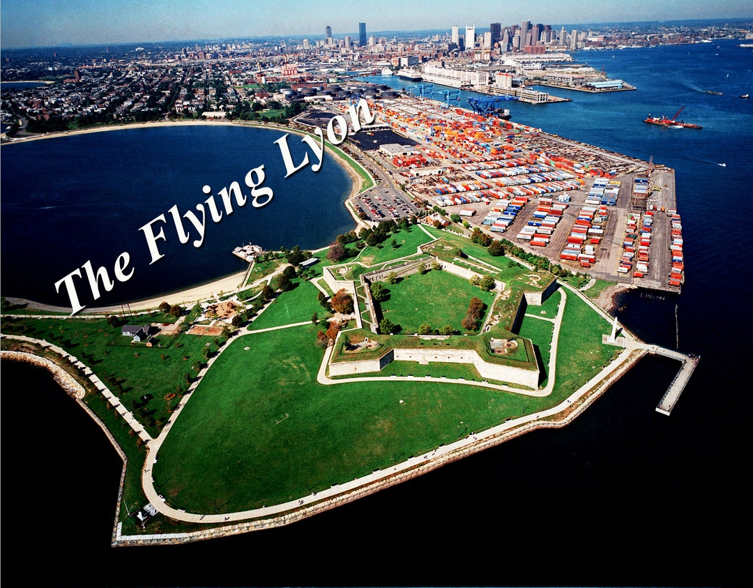Castle Island Boston Massachusetts 16" X 20" Frameable Aerial ...