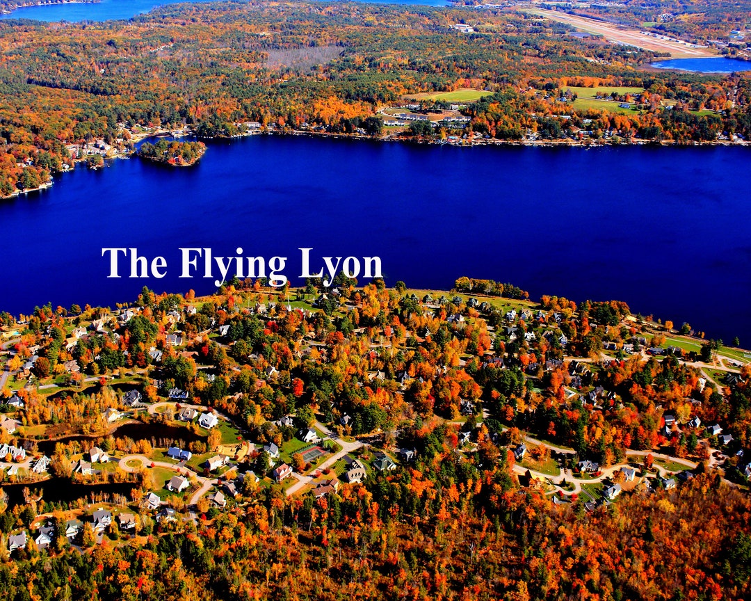 South Down Shore Paugus Bay NH 16" X 20" Frameable Aerial Photograph by ...