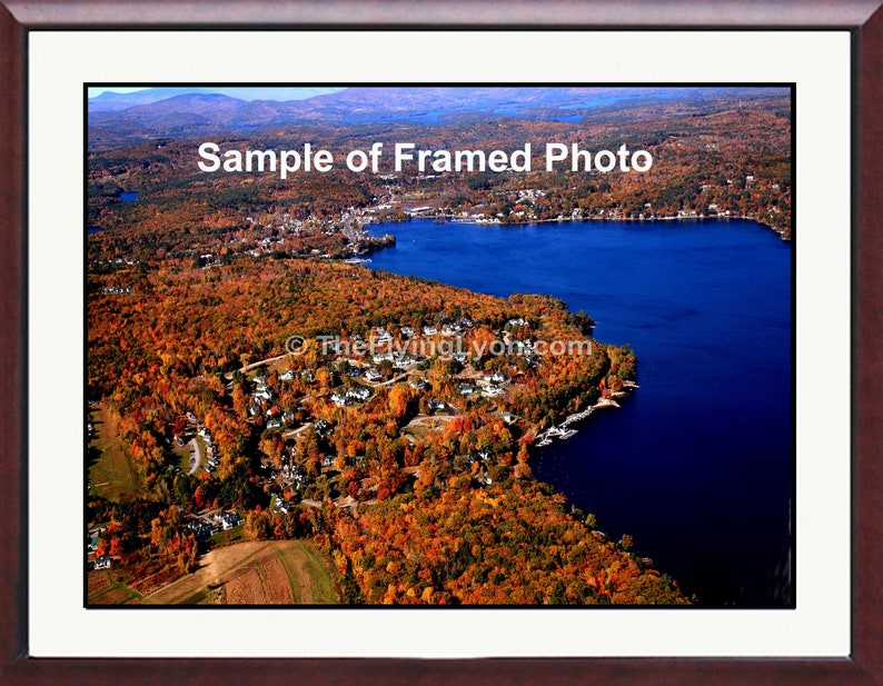 Meredith NH Fall Foliage Lake Winnipesaukee 16 X 20 Frameable Aerial ...