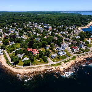 Magnolia Coast Gloucester Massachusetts 16" X 20" Frameable Aerial ...