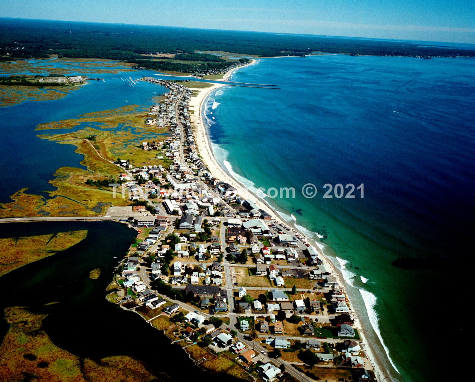 Wells Maine 16 X 20 Frameable Aerial Photograph - Etsy