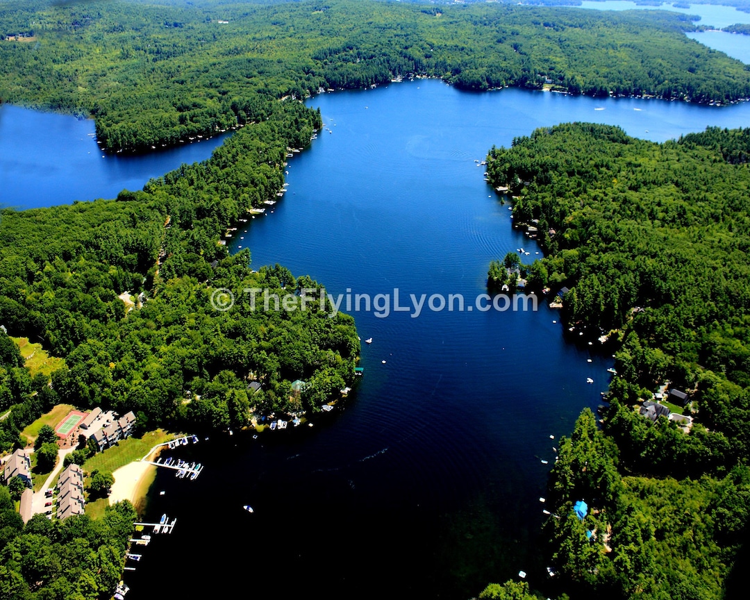 Wolfeboro Winter Harbor Lake Winnipesaukee NH 16" X 20" Frameable ...