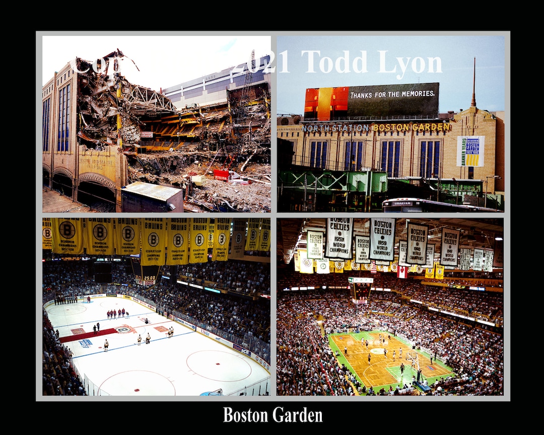 Boston Garden Arena FOUR Photos Celtic Bruins Demolition Massachusetts ...