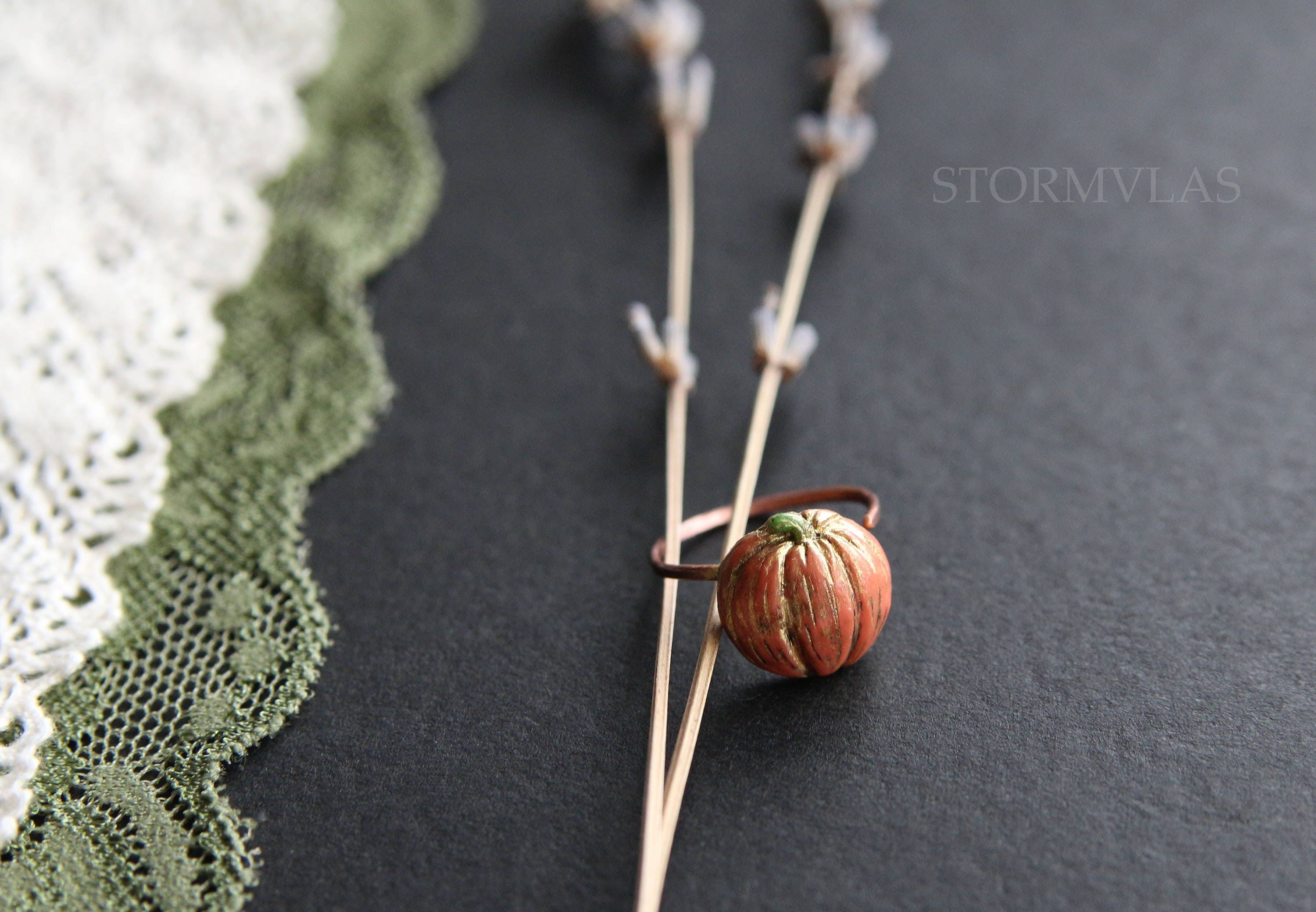 Halloween Jewelry Pumpkin Ring Halloween Ring Orange Autumn Fall ...