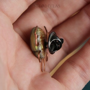 The Gold Bug Pin Polymer Clay Pin Miniature Insect Brooch Scarabaeus ...