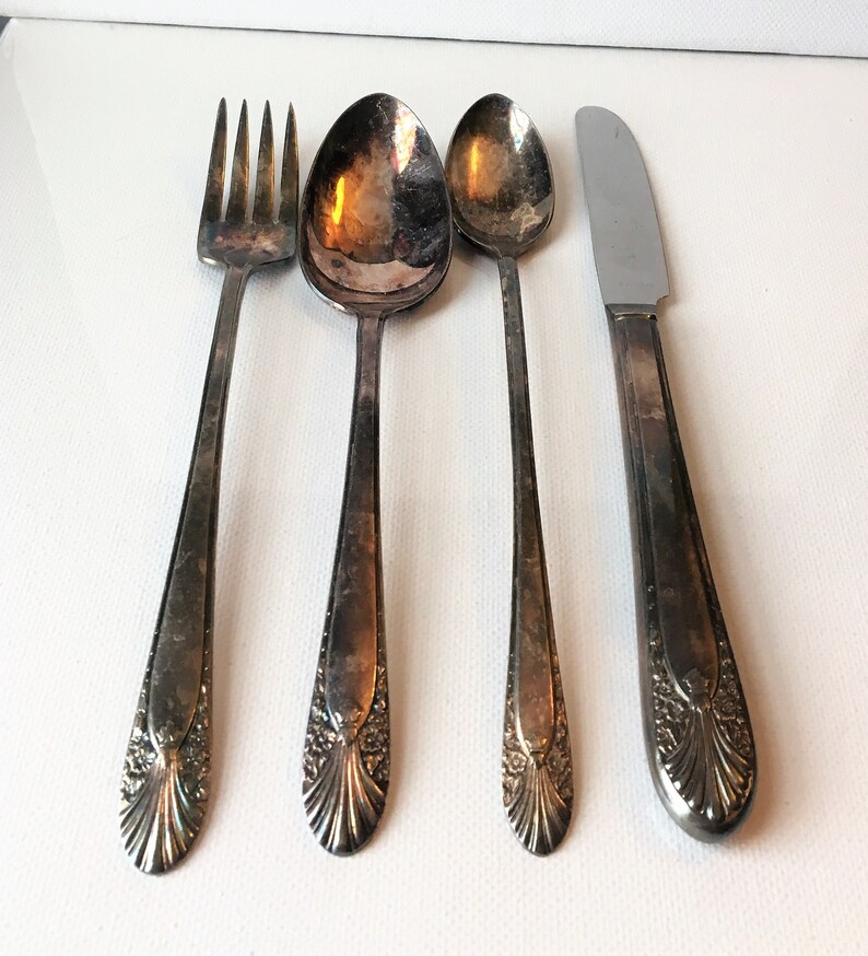 Vintage 1939 Art Deco CROWN SILVERPLATE As Is | Etsy