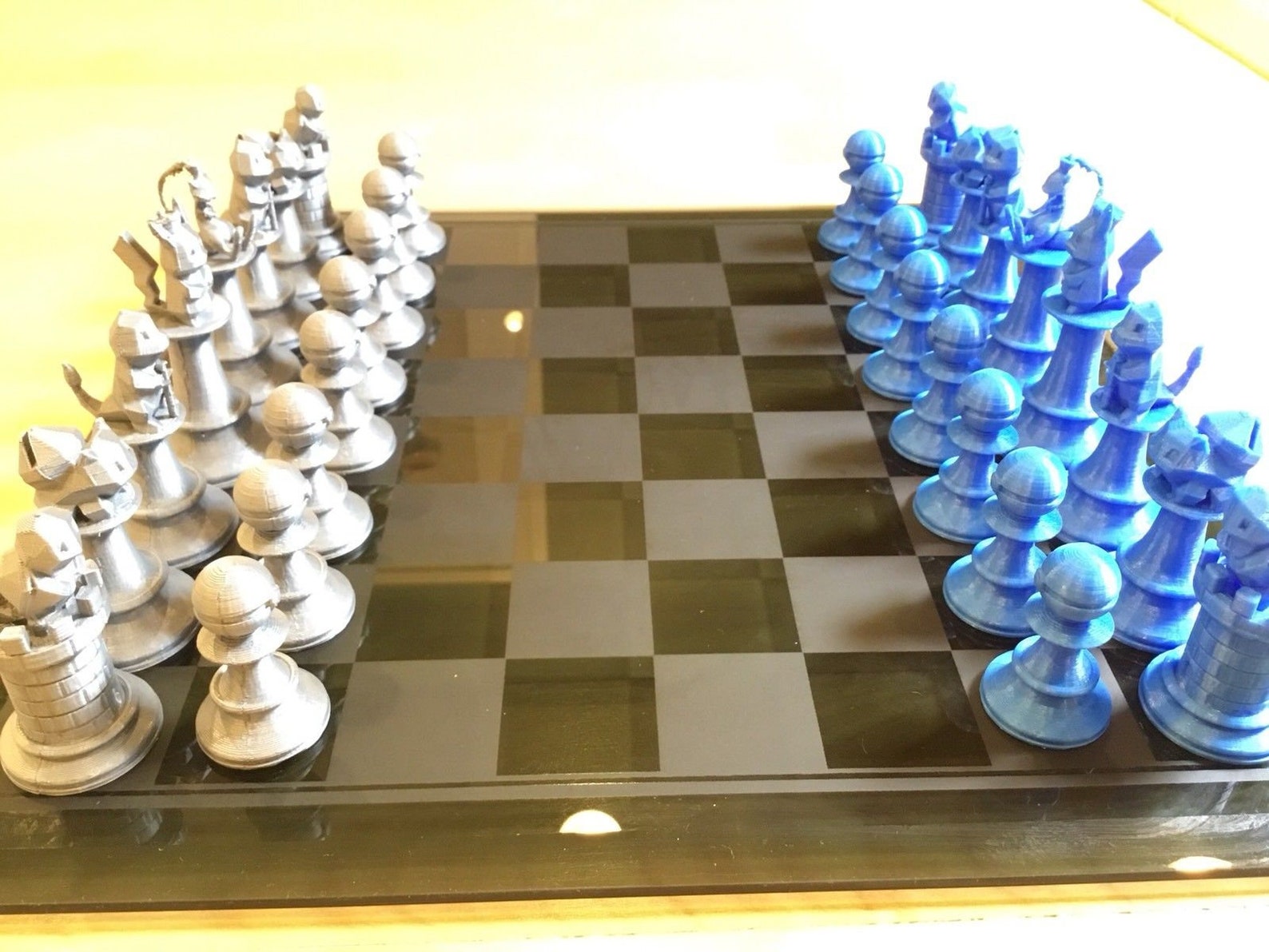 Custom Pokemon Chess Set FAN ART Squirtle Pikachu Mew - Etsy