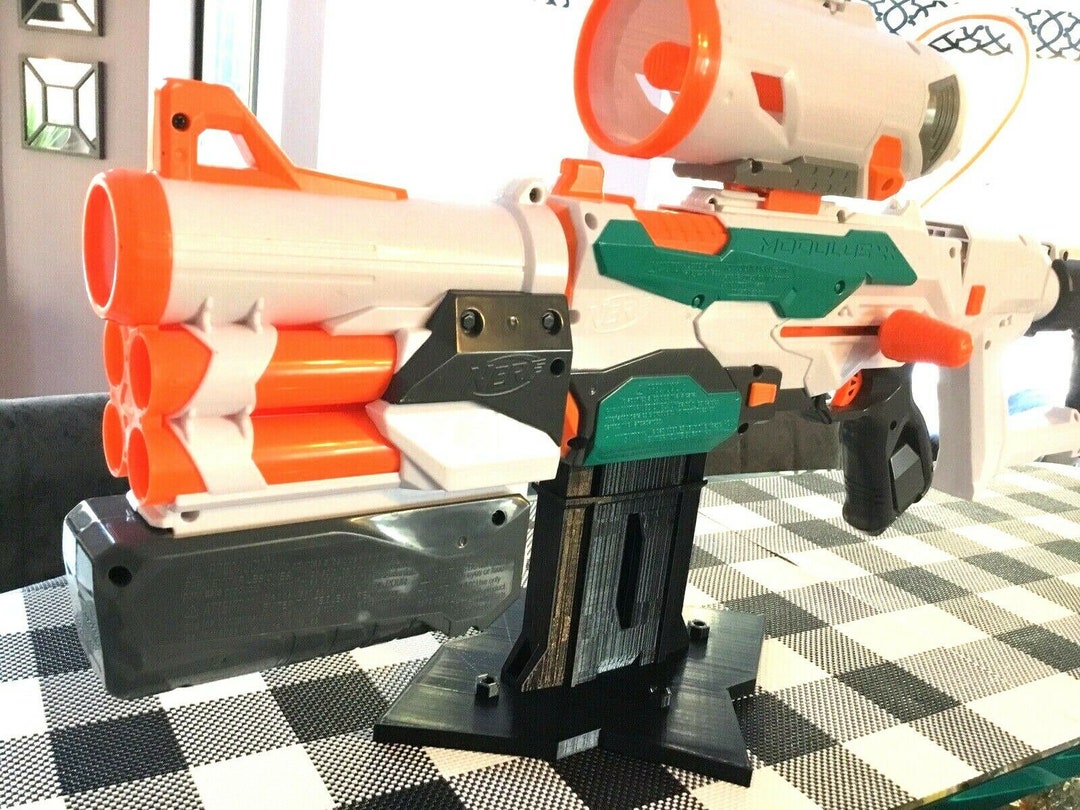 SSWI Nerf (STAND UP) Display Mod Stand for Nerf Blaster Gun Mag Stand ...