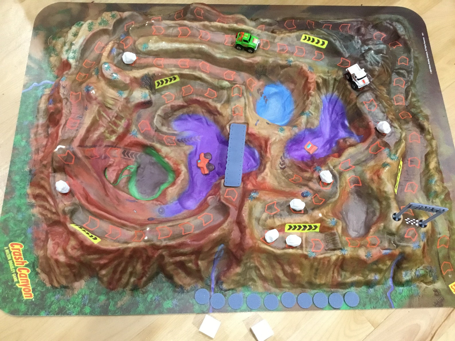 1989 Vintage Crash Canyon Compatible Board Game REPLACEMENT PARTS Only ...