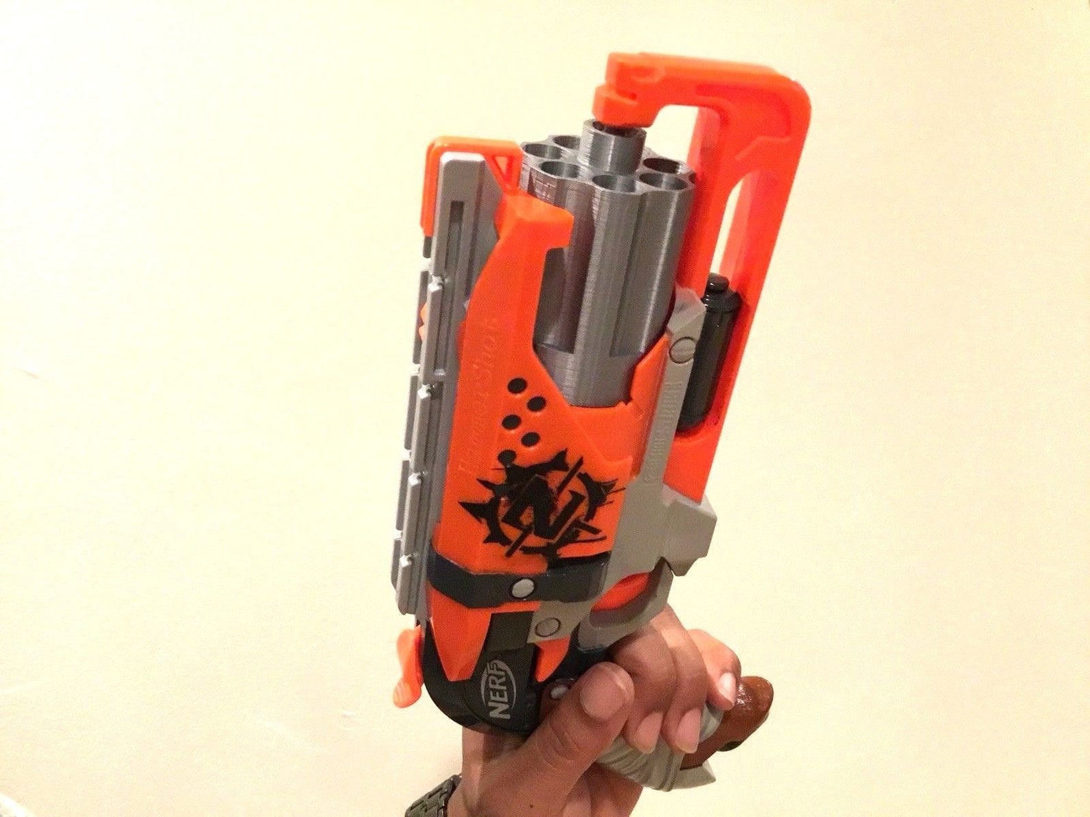 SSWI Hammershot 7 Shot Barrel NERF Mod Upgrade Hammer Shot - Etsy