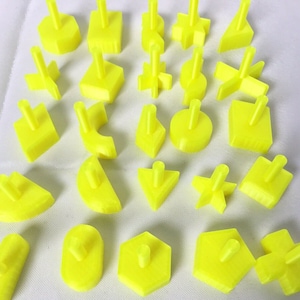 Complete Set of 25 the Game of PERFECTION Replacement Parts SHAPES ...