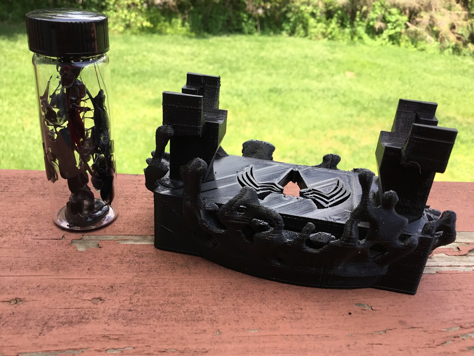 Venom Symbiote Contained in a Glass Vial With Custom Display Stand ...